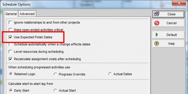Use Expected Finish in Primavera P6 to Speed Updates